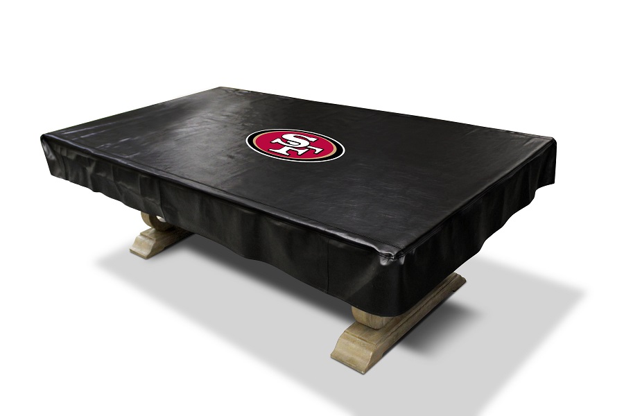San Francisco 49ers Deluxe Pool Table Cover w/ Officially Licensed Team ...