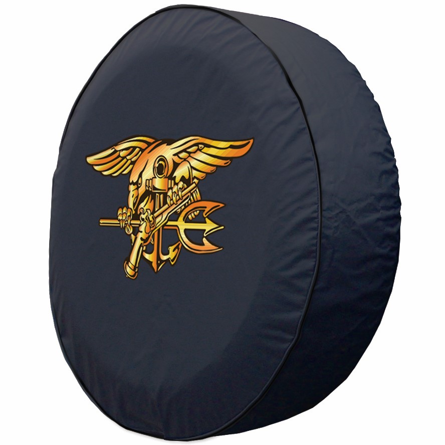 Navy Seal Tire Cover - Black Vinyl