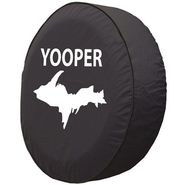 Yooper State Tire Cover - Black Vinyl